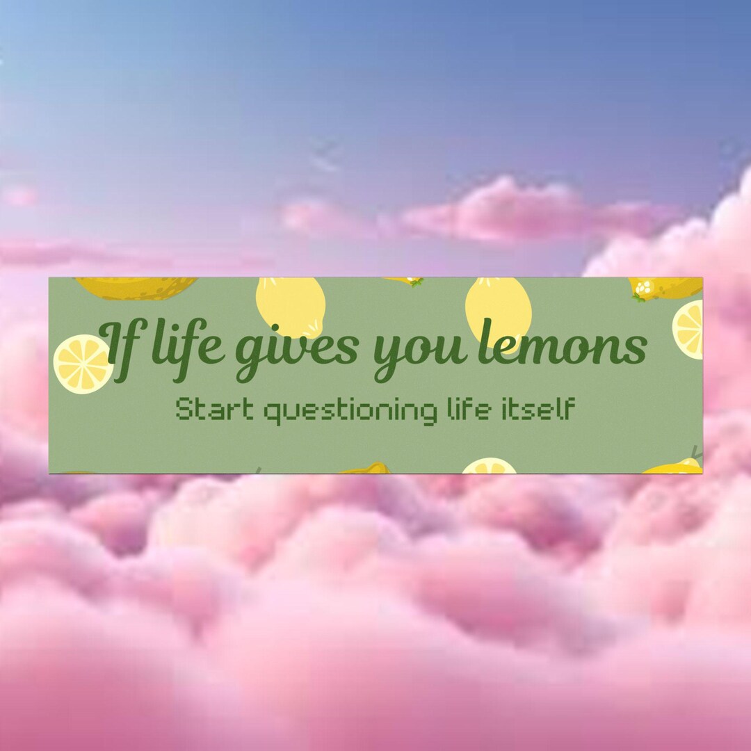 If Life Gives You Lemons Funny Bumper Magnet Gift for Her Driver Permit ...