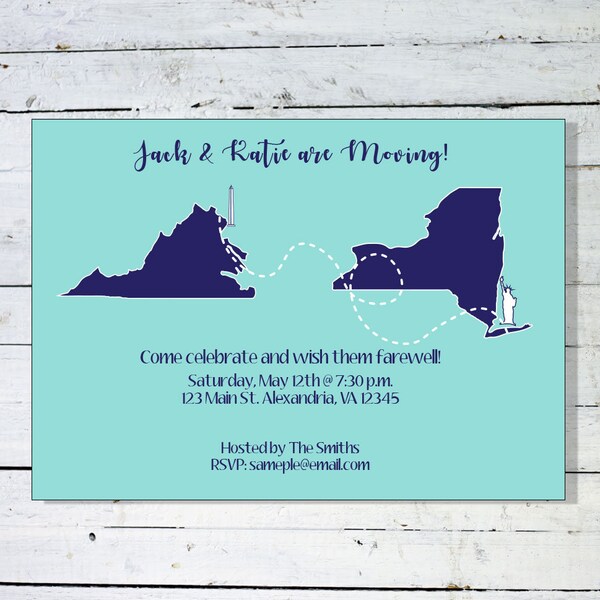 Moving Party Invitation - Etsy