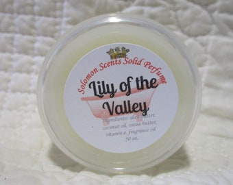 Organic Lily of the Valley Solid Perfume - Natural Lily of the Valley ...