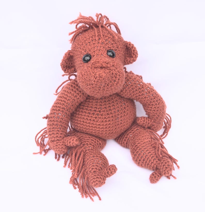 Crochet Orangutan Amigurumi Pattern: Monkey PDF (english) - Etsy