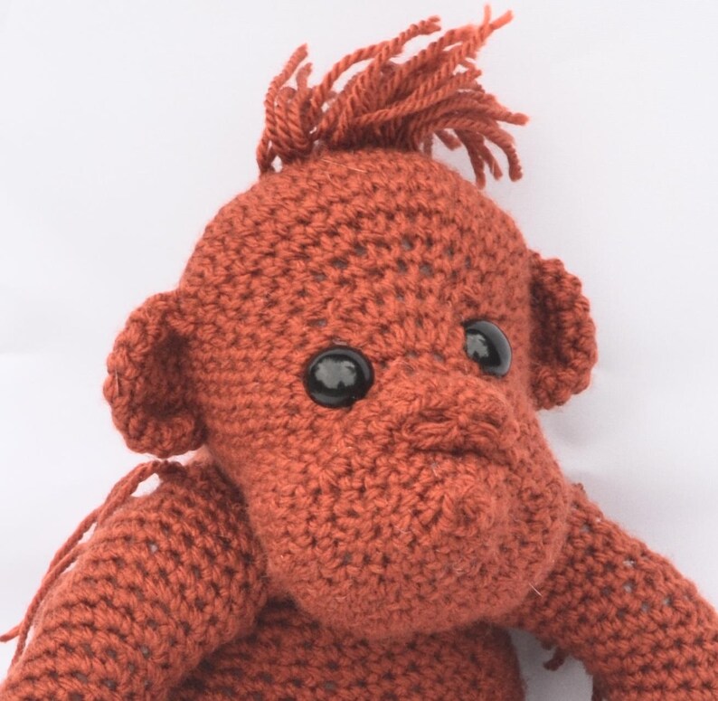 Crochet Orangutan Amigurumi Pattern: Monkey PDF (english) - Etsy