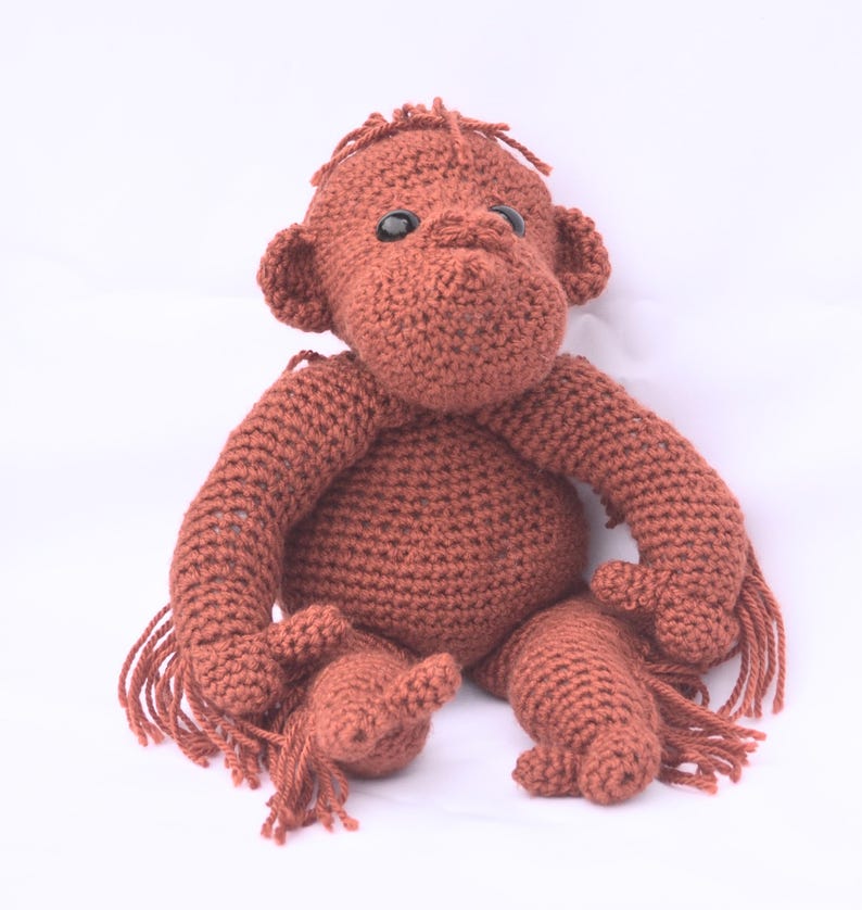 Crochet Orangutan Amigurumi Pattern: Monkey PDF (english) - Etsy