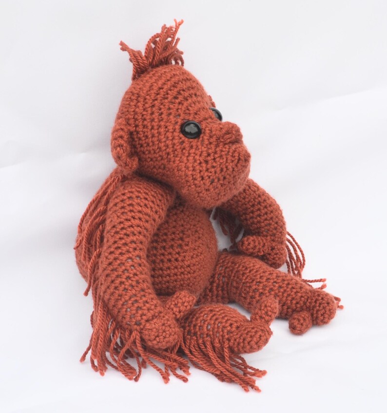 Crochet Orangutan Amigurumi Pattern: Monkey PDF (english) - Etsy