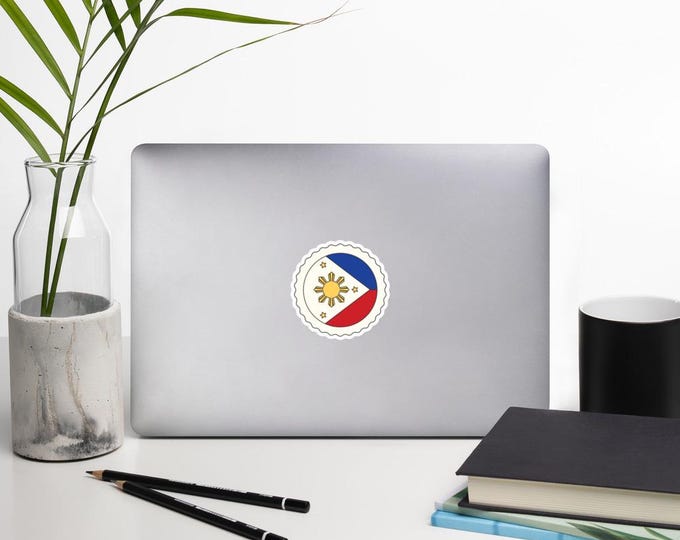 Heart Shape Philippines Flag Kiss-cut Stickers, Philippines Flag ...