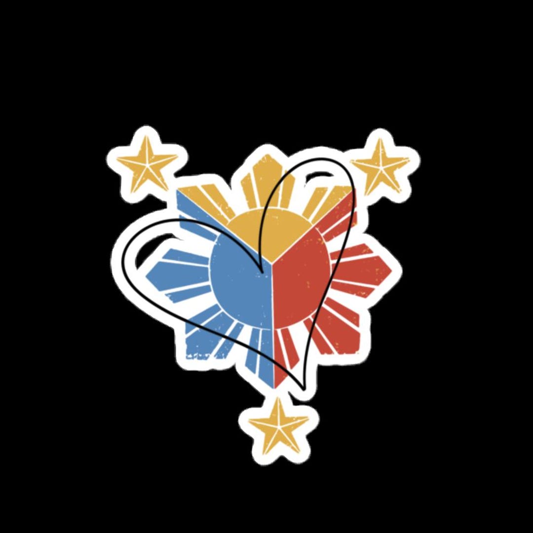 Philippine Star Sticker, Philippine Flag, Filipino Star, Filipino Flag ...