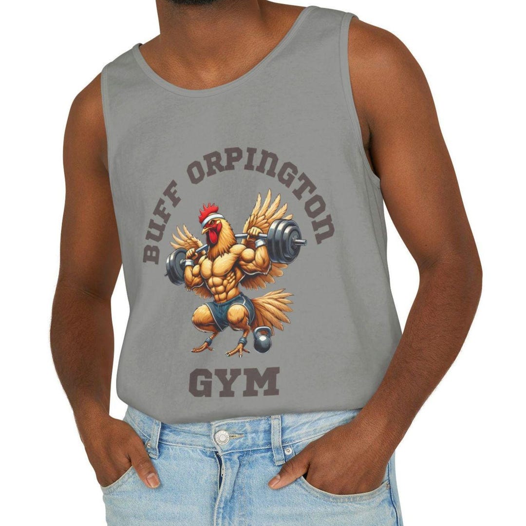 Buff Orpington Gym Unisex Garment-dyed Tank Top - Etsy