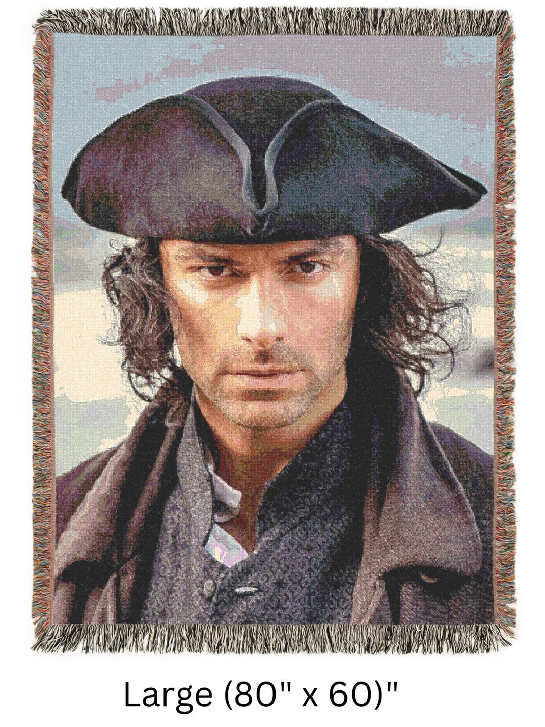 Ross Poldark on Nampara Beach Woven Cotton Blanket - Etsy