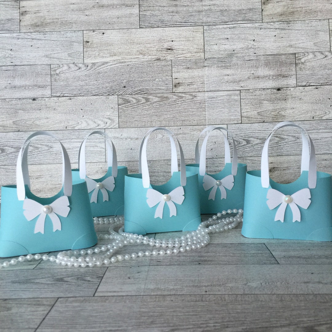 Purse Favor Boxes Paper Purse Tiny Tote Baby Shower Birthday Bridal ...