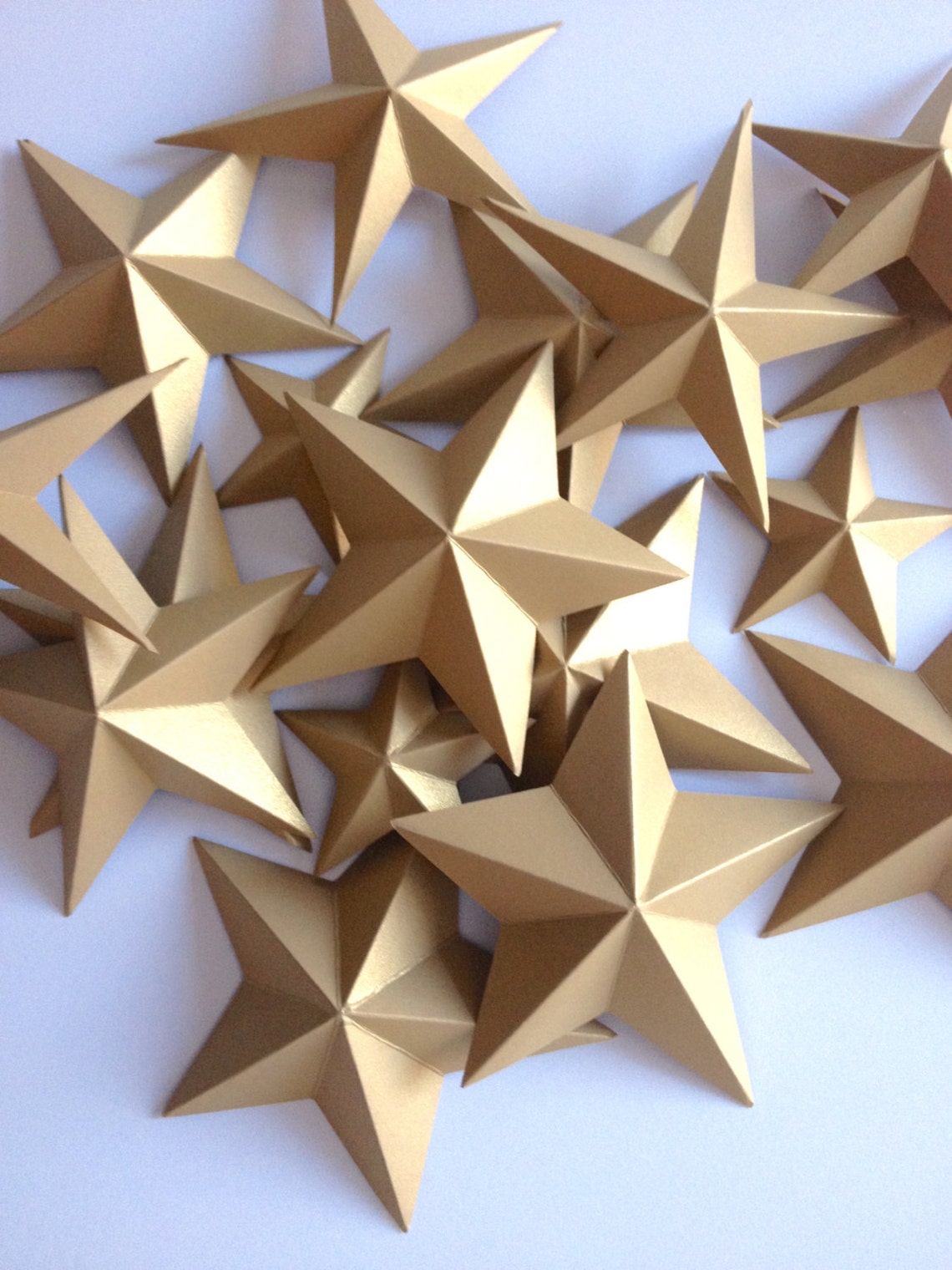 Gold Stars Paper Stars Embellishments Wedding Birthday Baby - Etsy