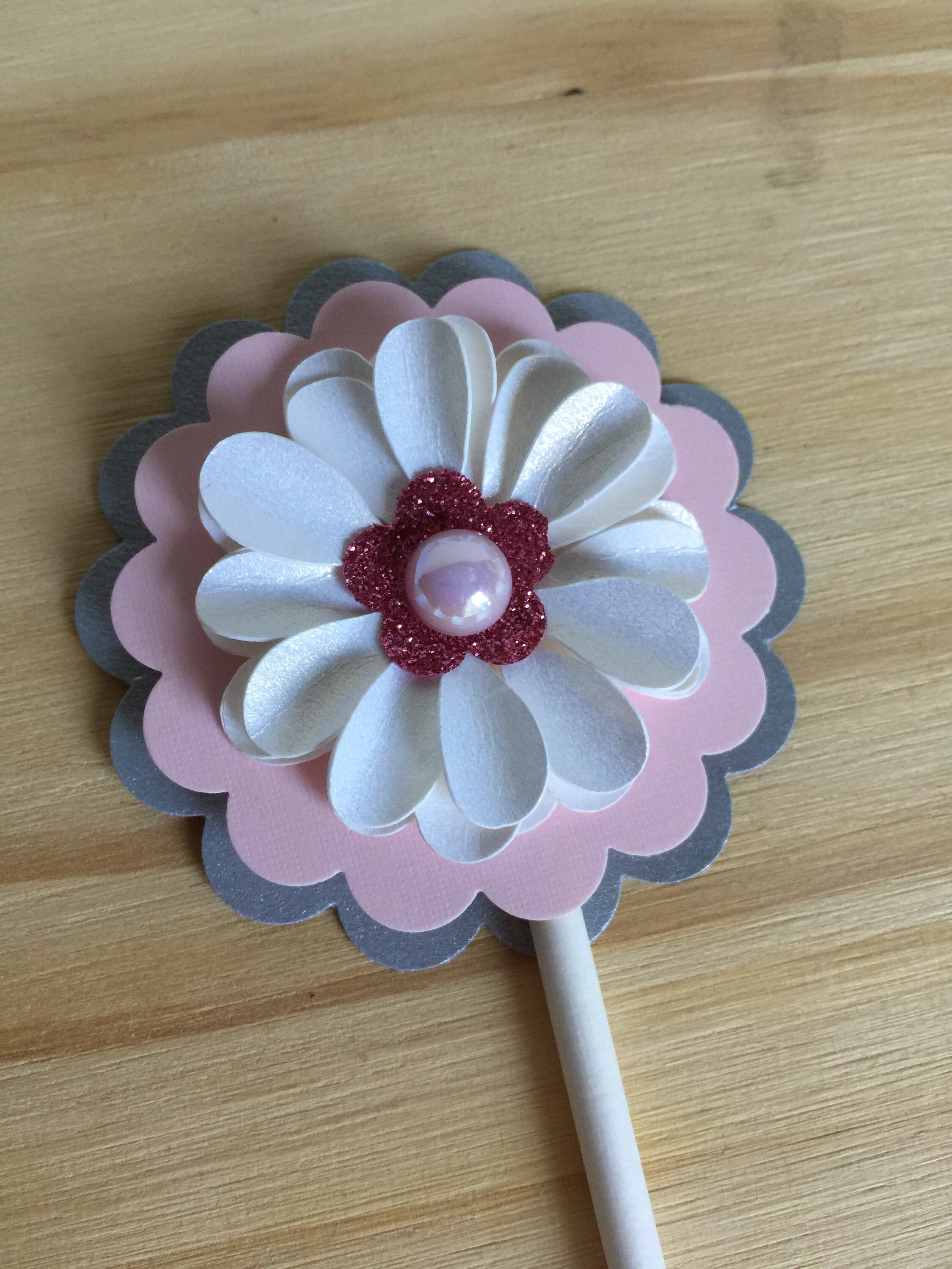 Birthday Cupcake Toppers Garden Theme Cupcake Toppers Flower - Etsy
