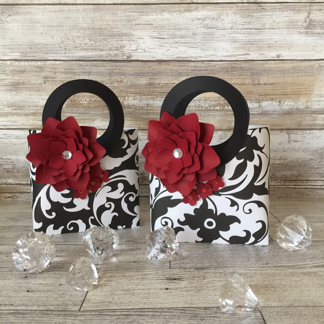 Purse Favor Paper Purse Tote Centerpiece Purse Baby Shower Birthday ...