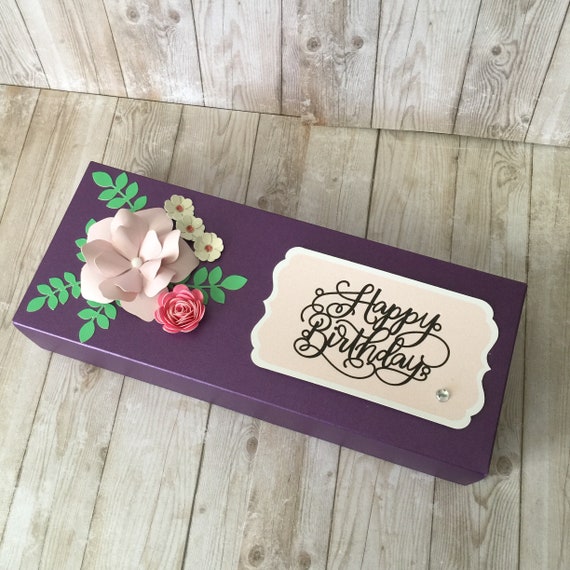 Happy Birthday Gift Box, Birthday Box, Gift Box, Purple Gift Box ...