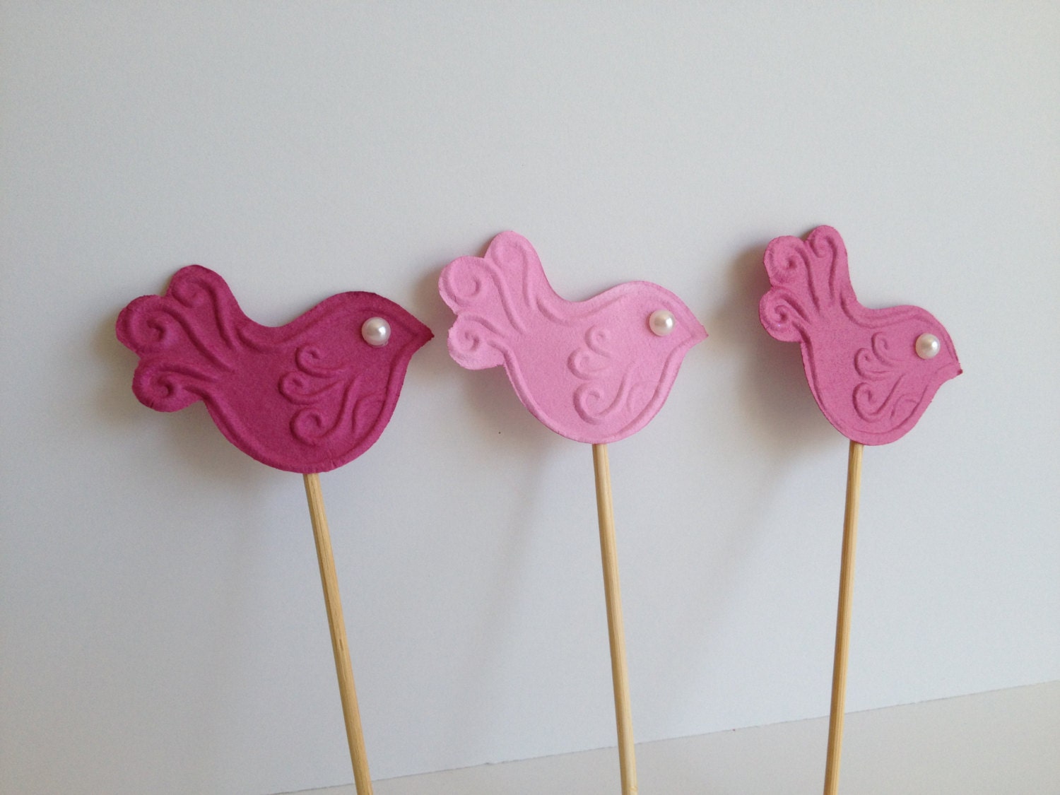 Cupcake Toppers 12 Bird Cupcake Toppers Bird Theme Happy | Etsy