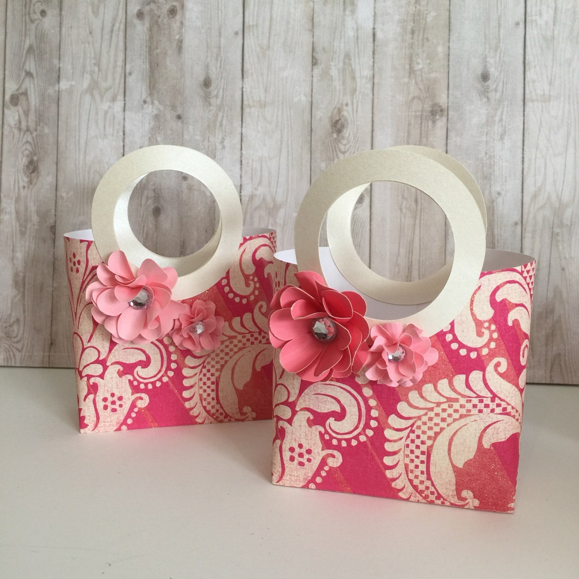 Purse Favor Paper Purse Tote Centerpiece Purse Baby Shower | Etsy