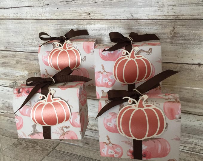 Thanksgiving Gift Boxes Pumpkin Pattern Boxes Favor Box Candy Box Treat ...