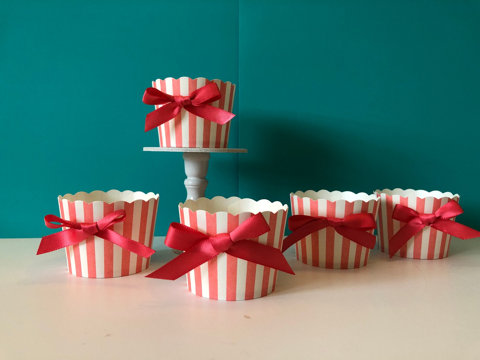 Baking Cups Decorative Paper Cups Paper Snack Cups Striped | Etsy