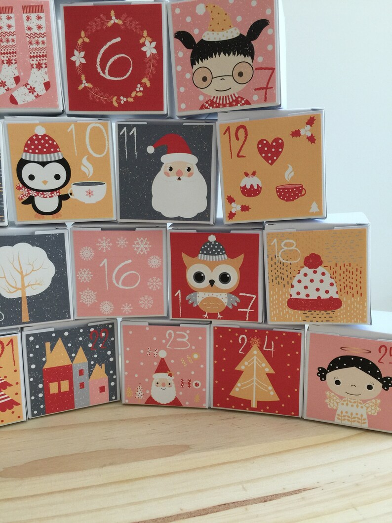 Advent Calendar Kit Advent Calendar Kit Christmas Favor Boxes | Etsy