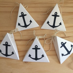 Nautical Favor Box Nautical Gift Boxes Navy Blue Favor Navy - Etsy