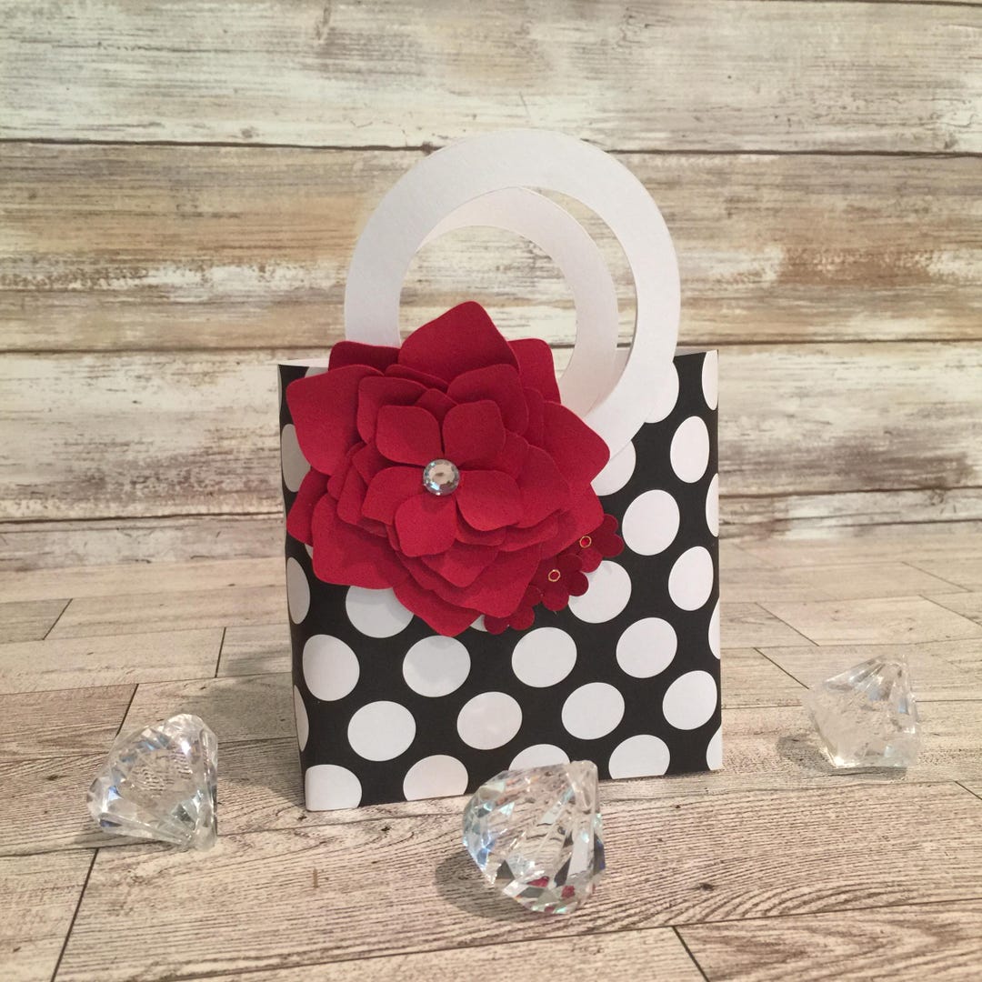 Purse Favor Paper Purse Tote Centerpiece Purse Baby Shower Birthday ...