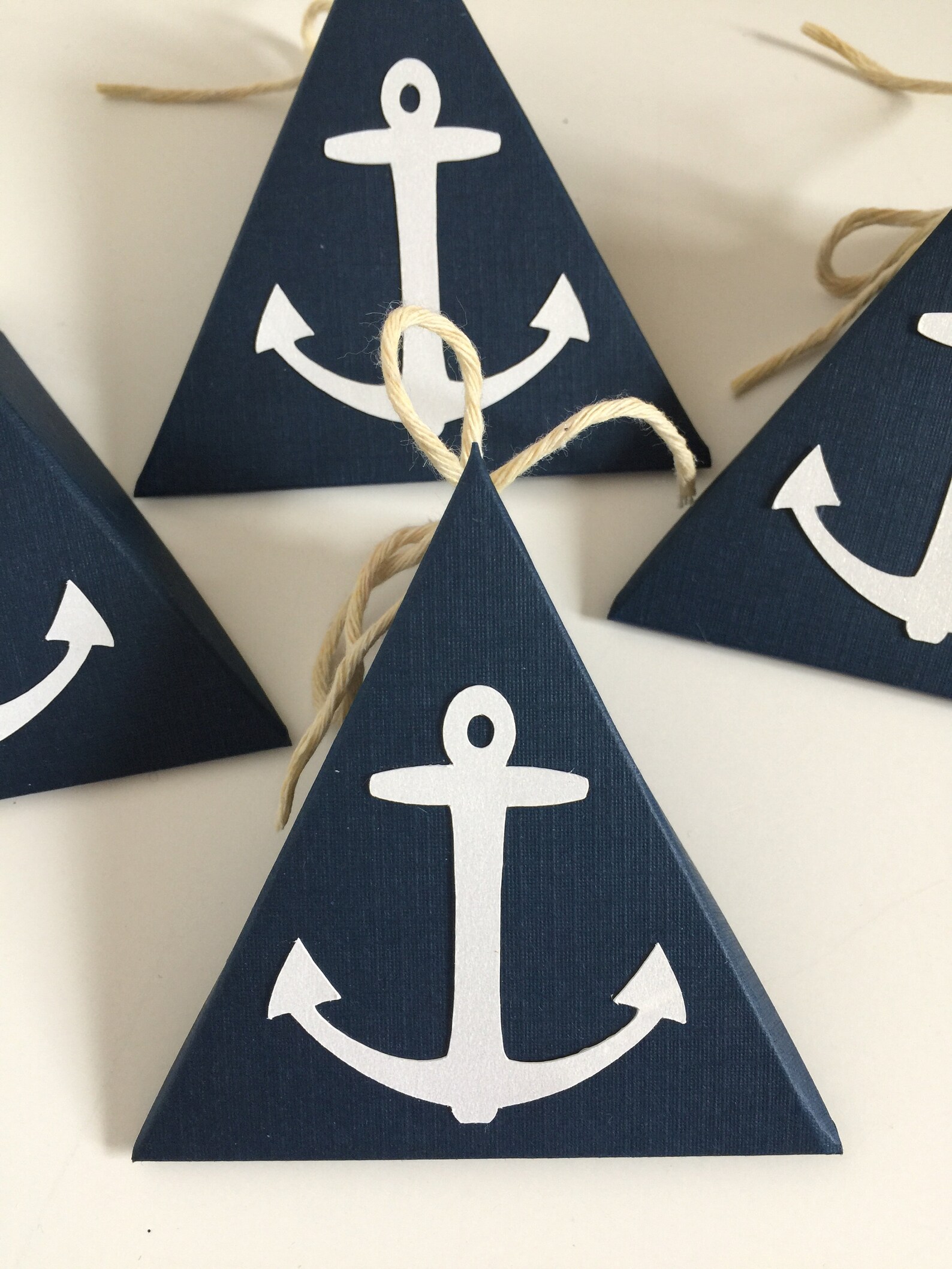 Nautical Favor Box Nautical Gift Boxes Navy Blue Favor Navy - Etsy