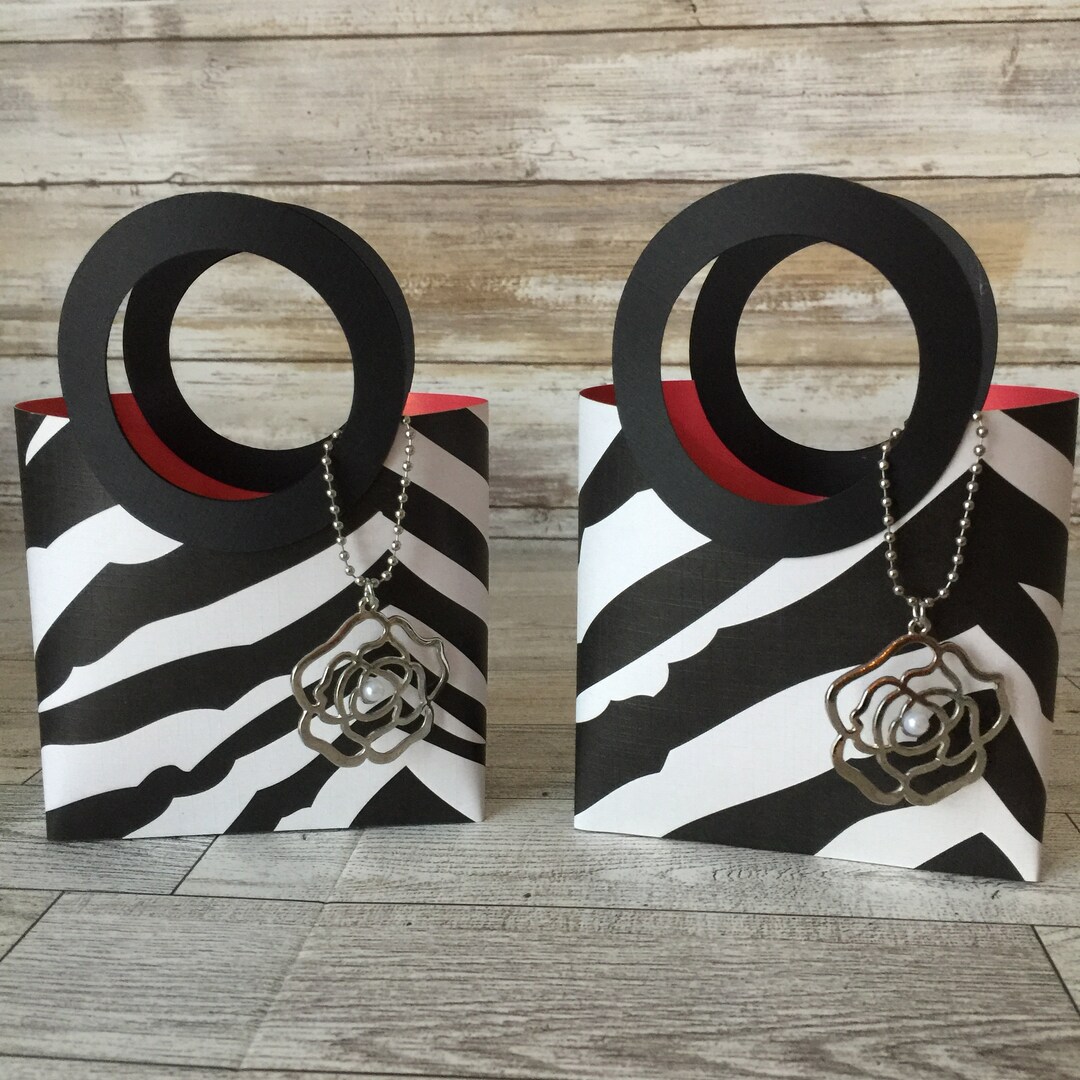 Purse Favor Paper Purse Tote Centerpiece Purse Baby Shower Birthday ...