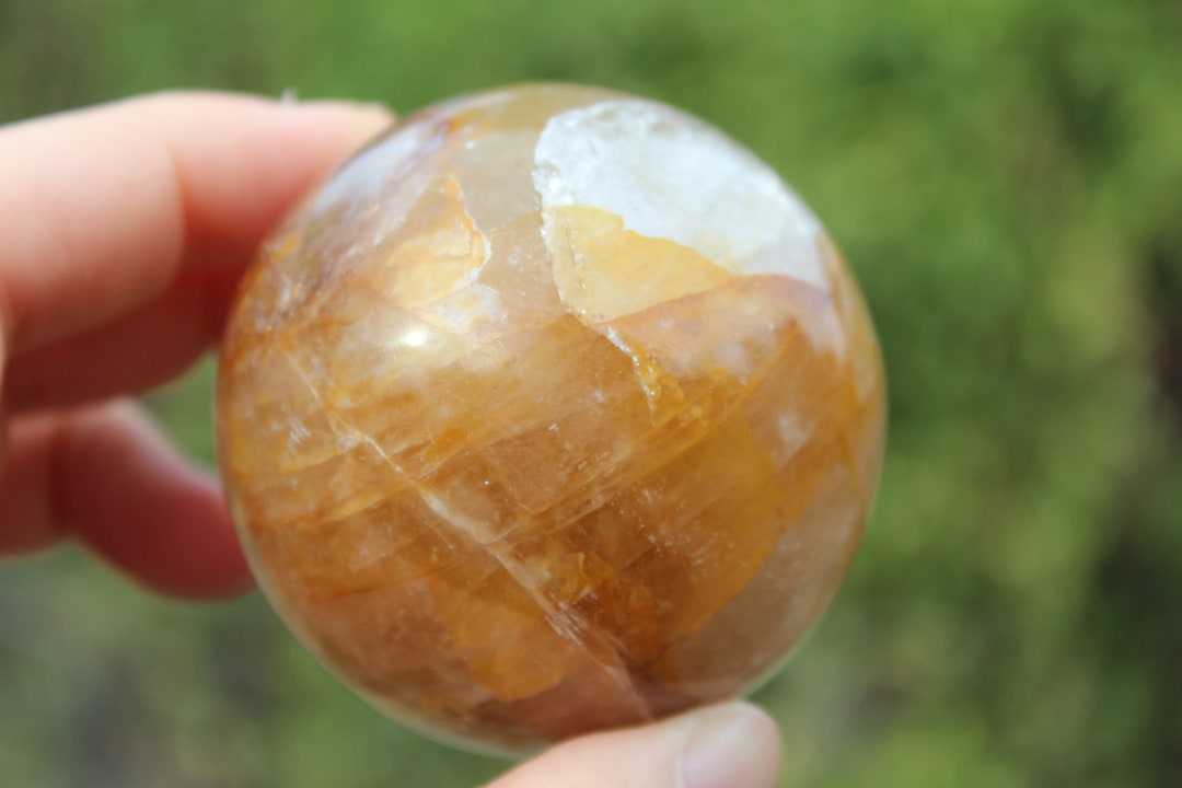 Golden Healer Sphere, Golden Healer Quartz Sphere, Golden Hemitoid ...