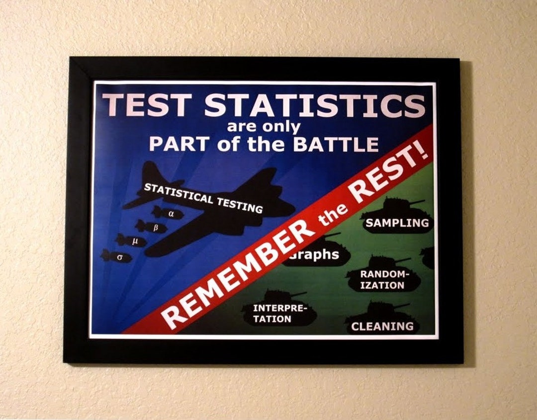 Statistics Propaganda Poster - Test Statistics Are Only Part of the ...