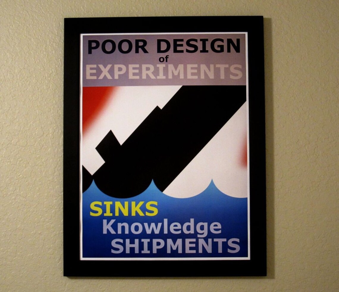 Statistics Propaganda Poster - Poor Design of Experiments - Etsy