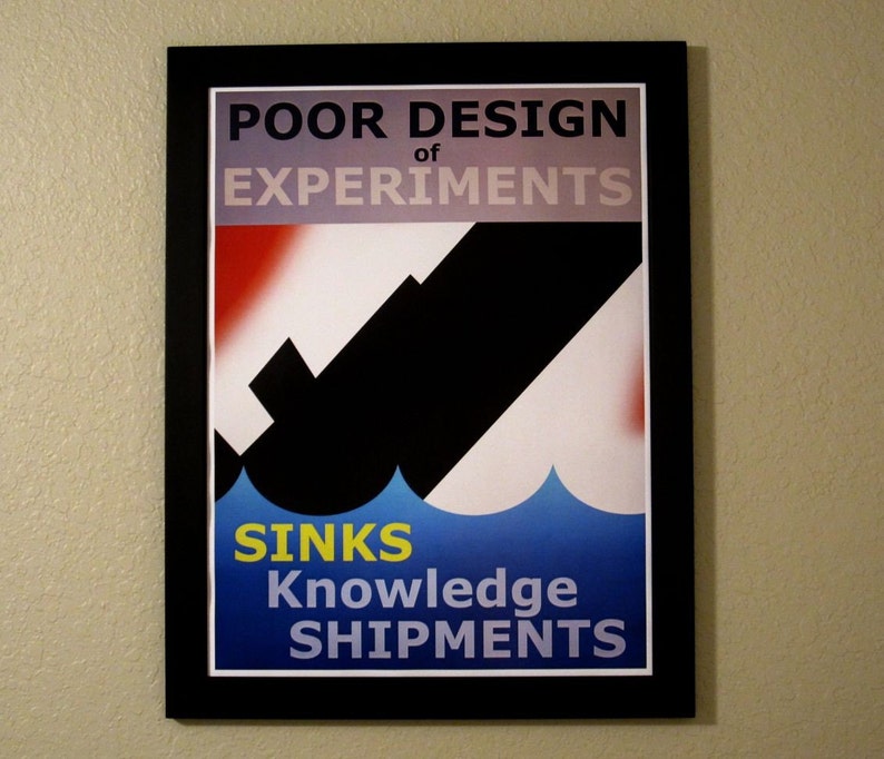 Statistics Propaganda Poster Poor Design of Experiments - Etsy