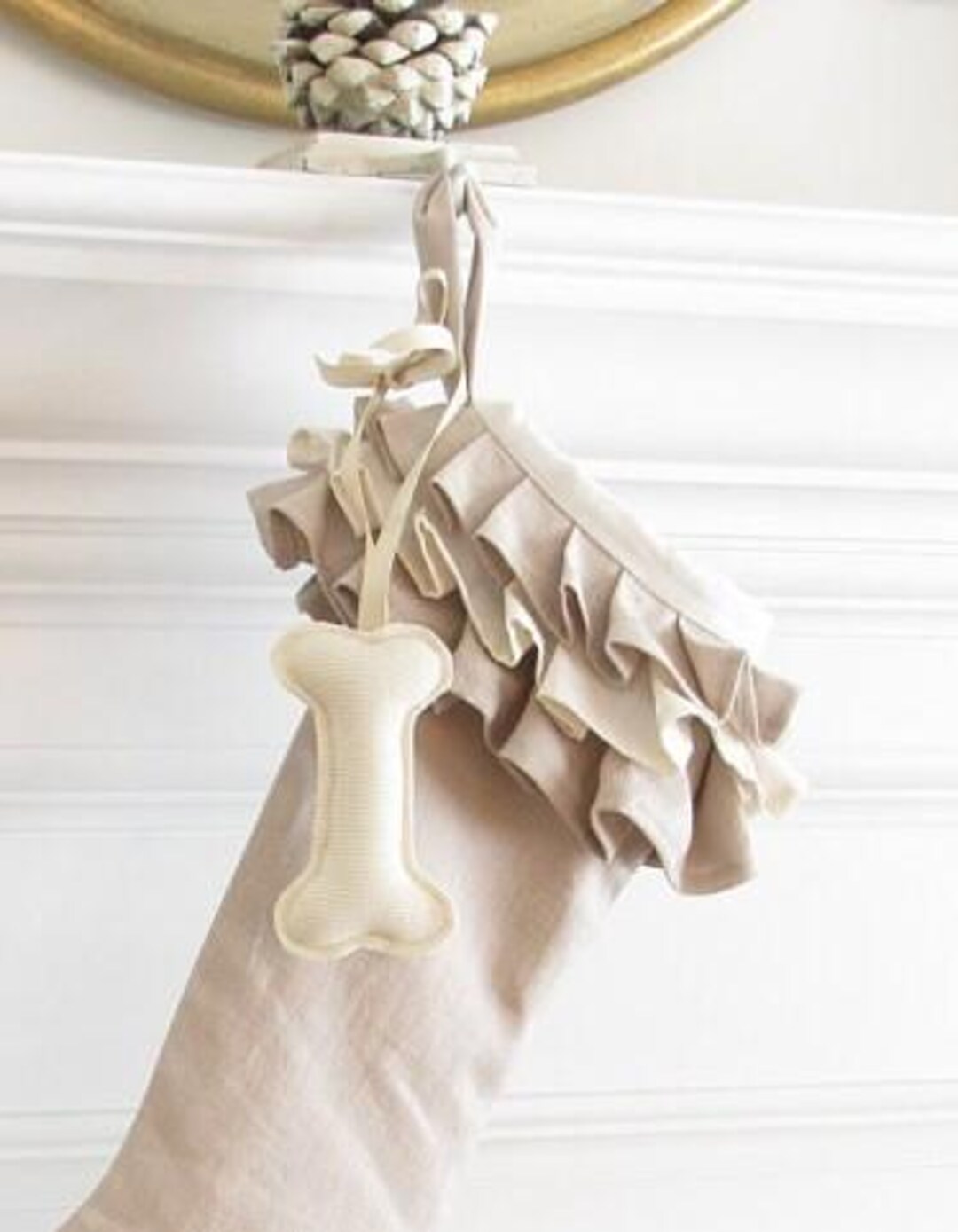 Dog Christmas Stocking Tag Pet Label Gift Ornament - Etsy