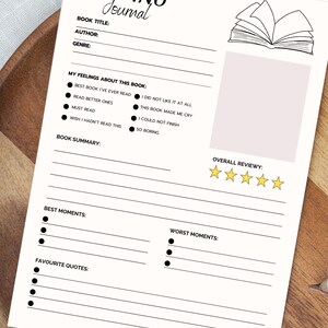 Reading Challenge Journal Printable Digital Download Set & Achieve Your ...