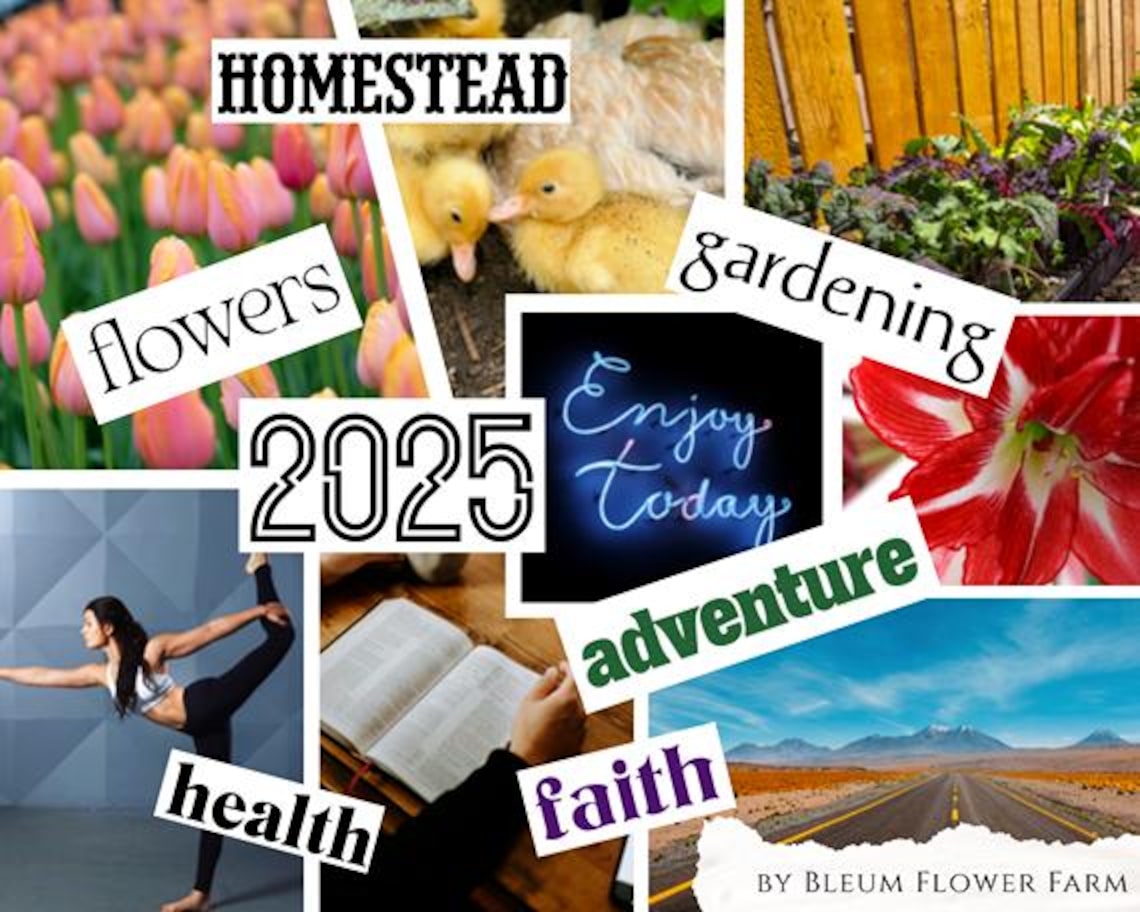 Printable Vision Dream Board for Flower Farmers, Gardeners ...