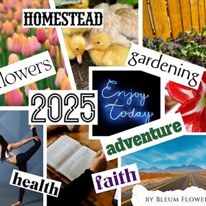 Printable Vision Dream Board for Flower Farmers, Gardeners ...