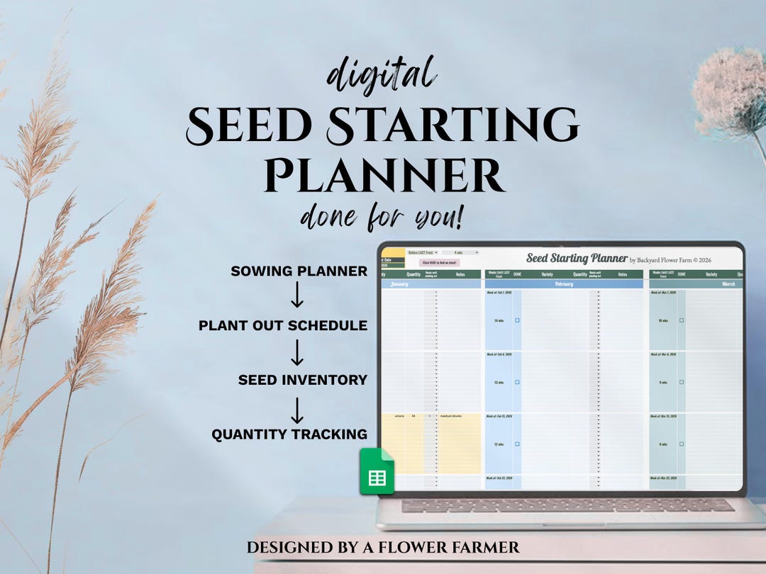 Seed Starting Planner | Flower Farming, Homesteading, Gardening ...