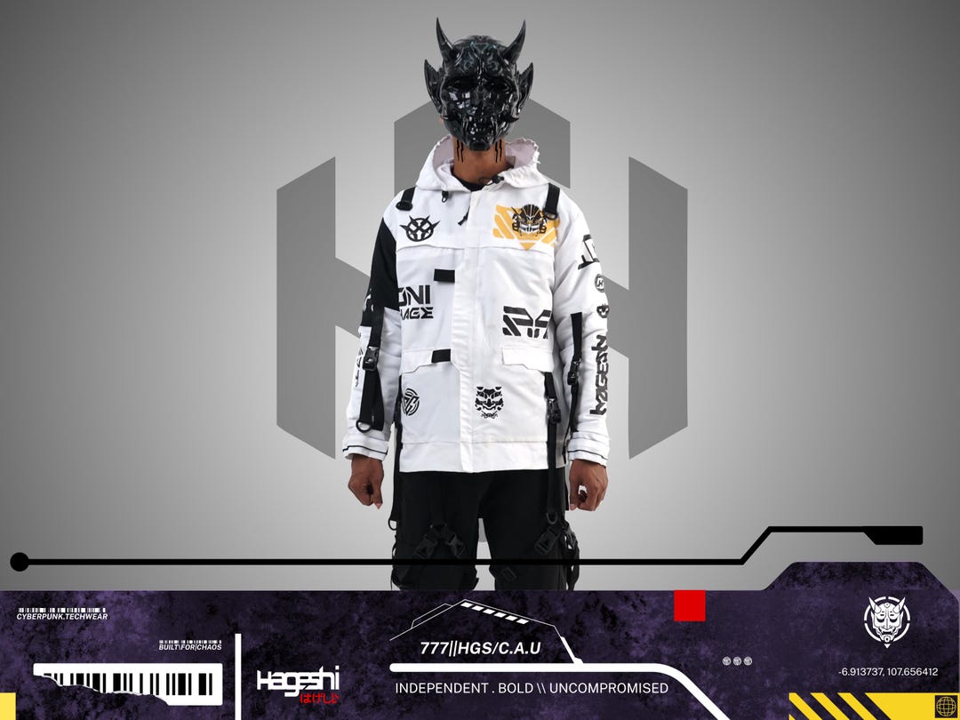 Cyberpunk Jacket – Futuristic Streetwear, Dystopian Techwear Coat ...