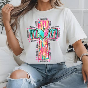 Christian Mom Cross PNG: Faith Heart Graphic (digital Download) - Etsy