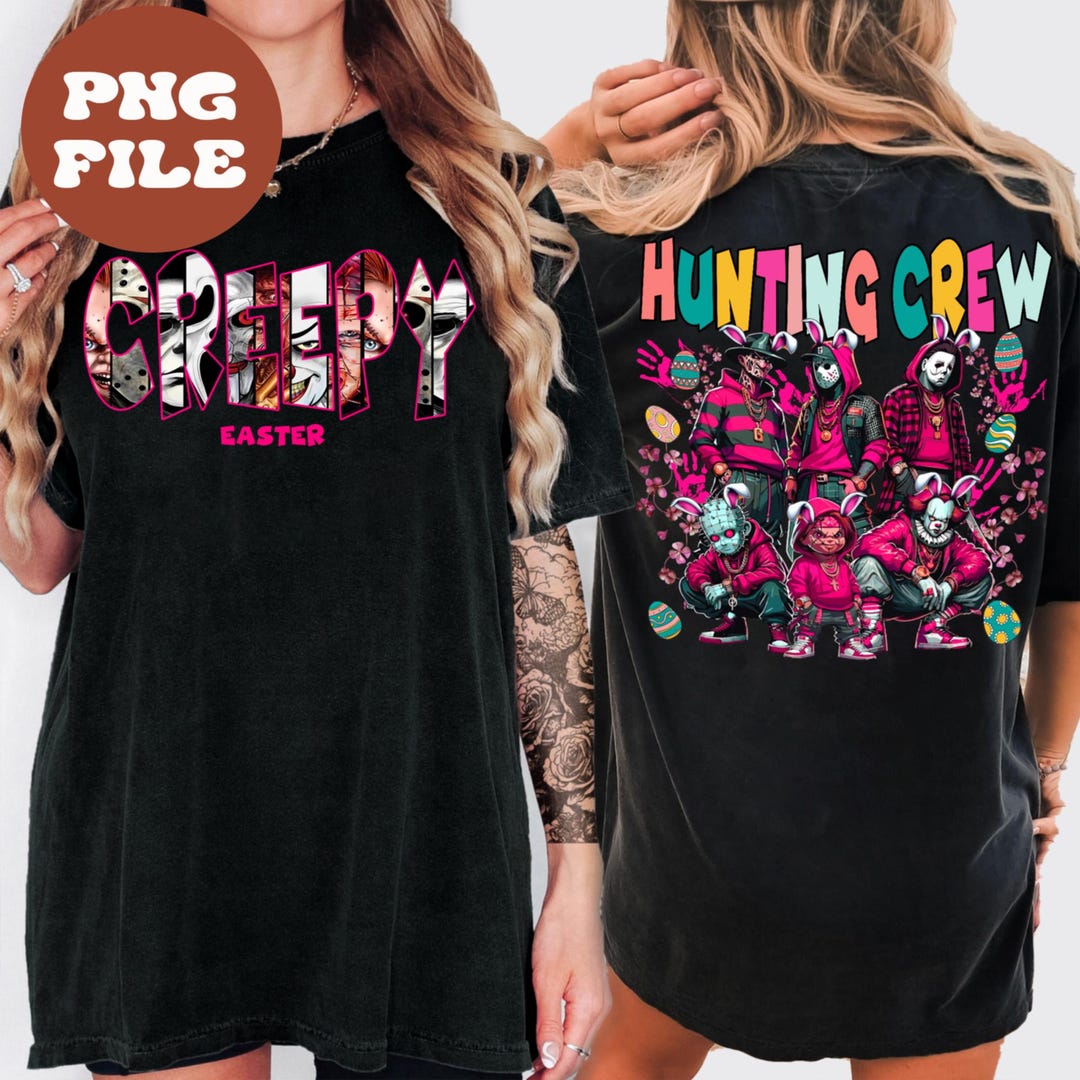 Creepy Easter PNG File Digital, Horror Easter Hunting, Slasher Movie ...