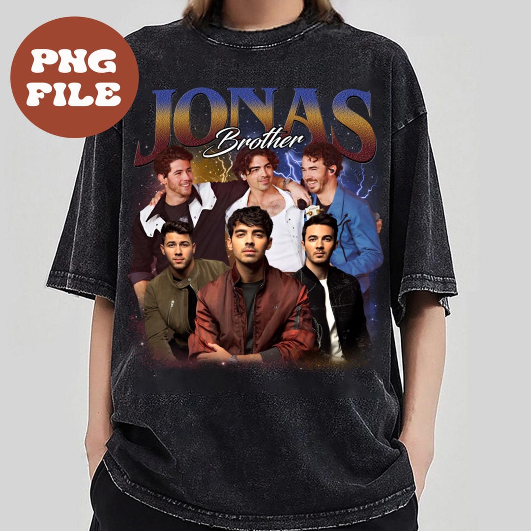 Vintage JONAS BROTHER File PNG Digital, Joe Jonas Homage, Joe Jonas Fan ...