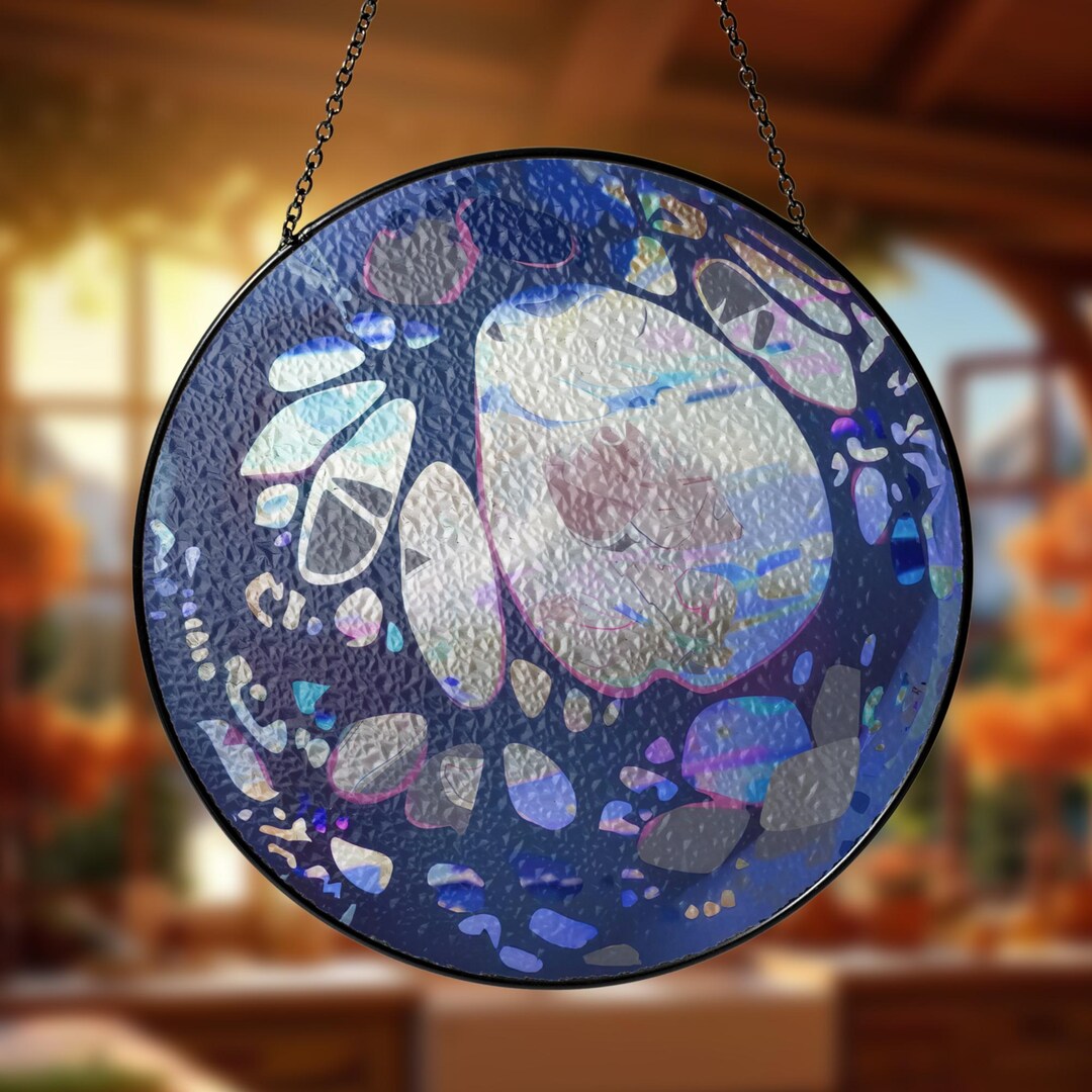 Jayvik Arcane Stained Glass Suncatcher, Jinx and Vi Inspired Window Art ...