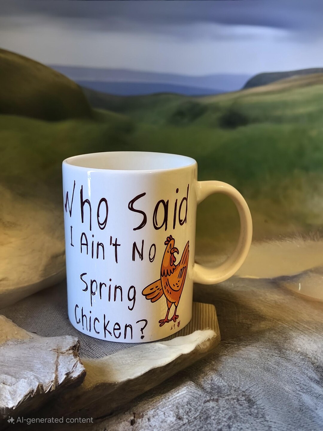 Who Said I Ain't No Spring Chicken, Funny, Quirky Coffee Mug. - Etsy ...