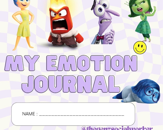 Inside Out Feelings Journal for Therapy & SEL Activities - Etsy