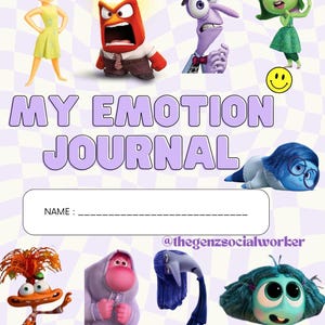 Inside Out Feelings Journal for Therapy & Counseling | Social Work ...