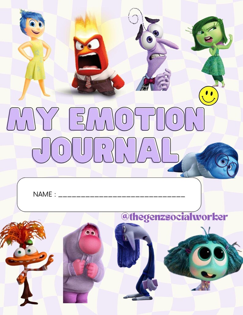 Inside Out Feelings Journal for Therapy & Counseling | Social Work ...