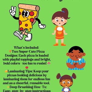 Pizza Breathing Printable – Kids Calm Down Visual Aid - Etsy
