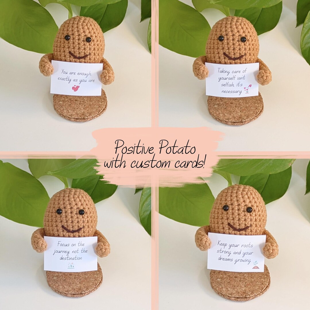 Postive Potato Crochet Pattern – Easy Amigurumi Crochet PDF Tutorial - Etsy