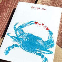Lobster I Searched the Seas for You | Letterpress Valentine's Day Card ...