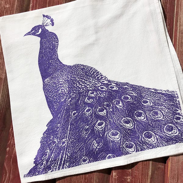 Purple Tea Towel - Etsy