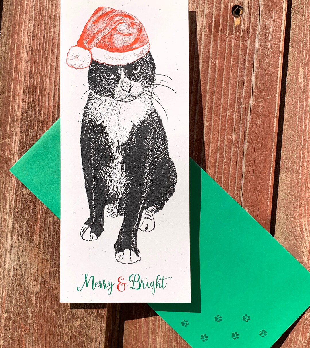 Fussy Figaro, Angry Cat Funny Holiday Cards - SINGLE CARD, Christmas ...
