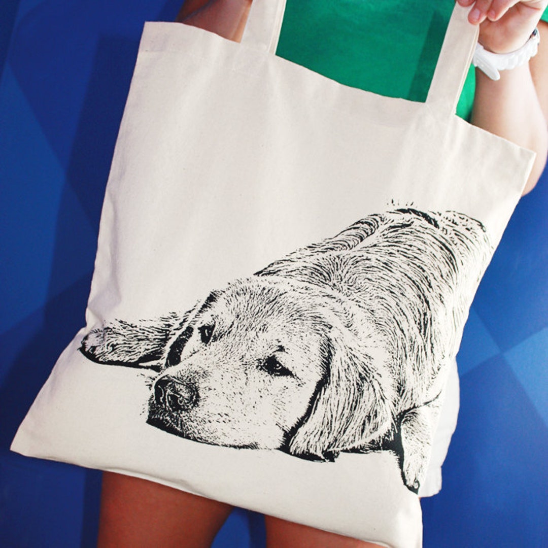 Golden Retriever Tote Bag, Golden Retriever Gifts, Dog Lover Gift - Etsy