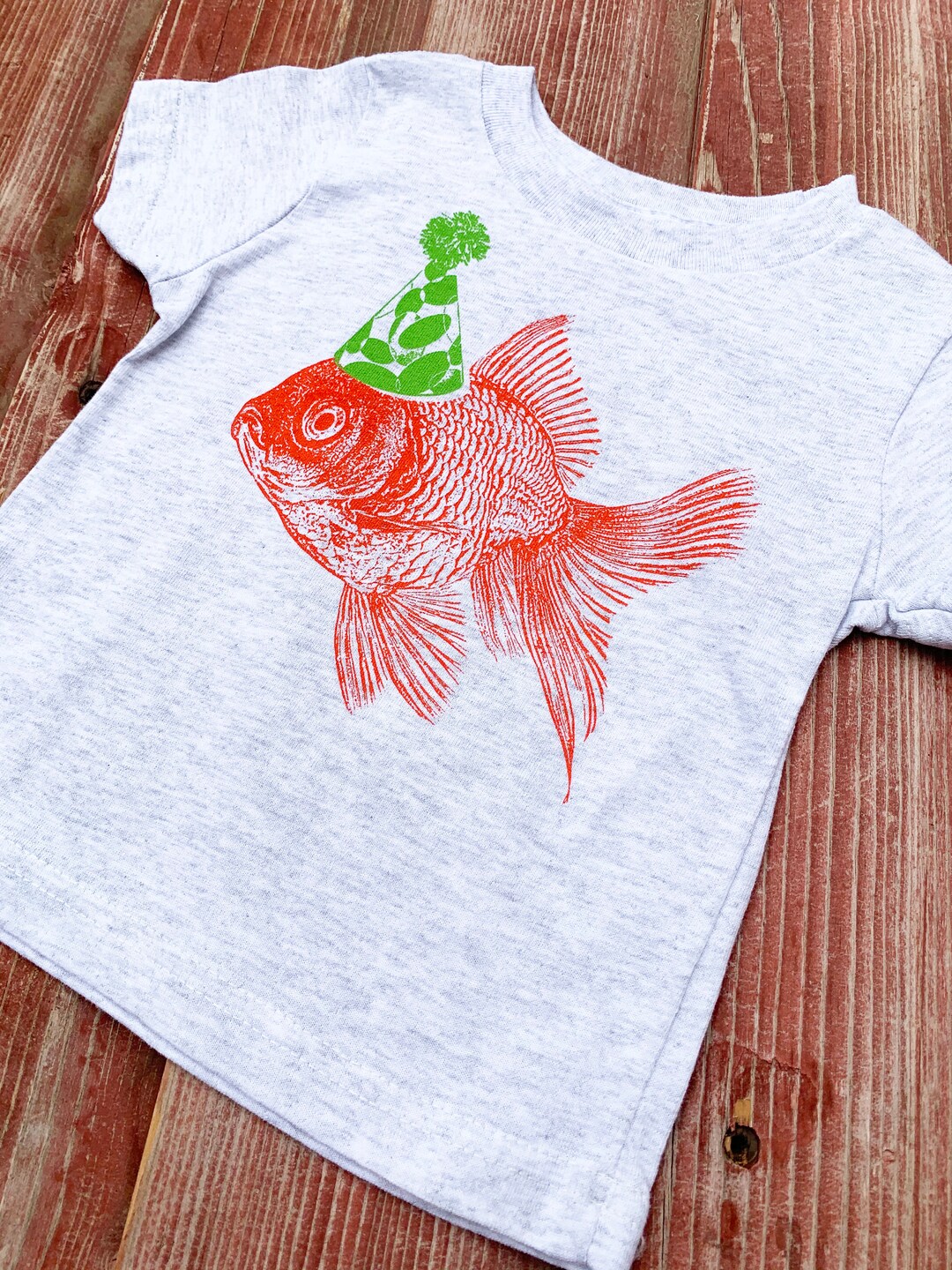 Fish Birthday Shirt, Children's Cotton Unisex, First Birthday, Screenprinted - Etsy